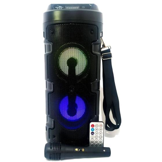 Caixa De Som Amplificada Led Microfone Bluetooth Grasep DS14 - Caixa de Som Bluetooth / Portátil ...