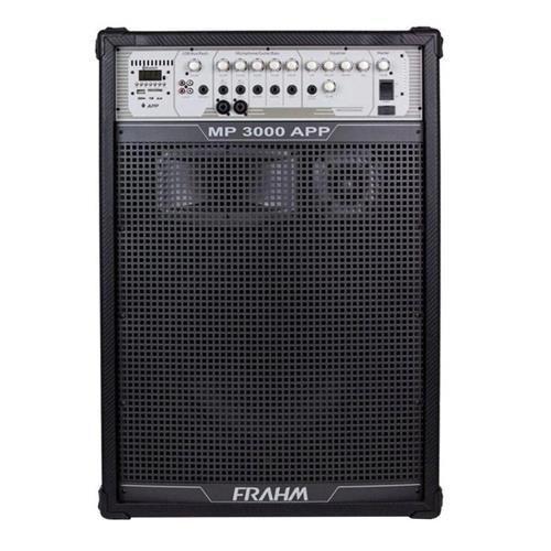 Caixa de Som Amplificada Multiuso MP 3000 App Frahm Preta - Bivolt - Caixa de Som Bluetooth ...