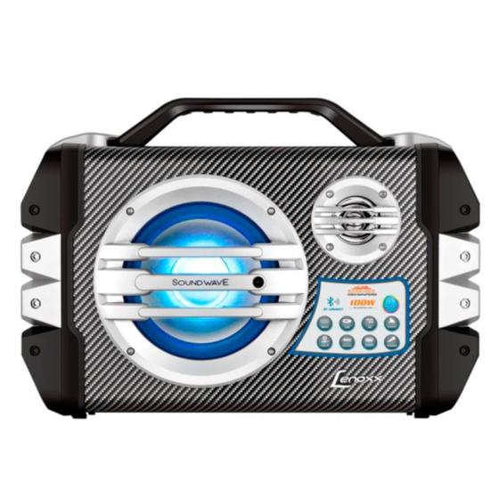 Caixa De Som Bluetooth 100w Rms Com Bateria Rádio Mp3 Usb Sd - Lenoxx - Caixa de Som Bluetooth ...
