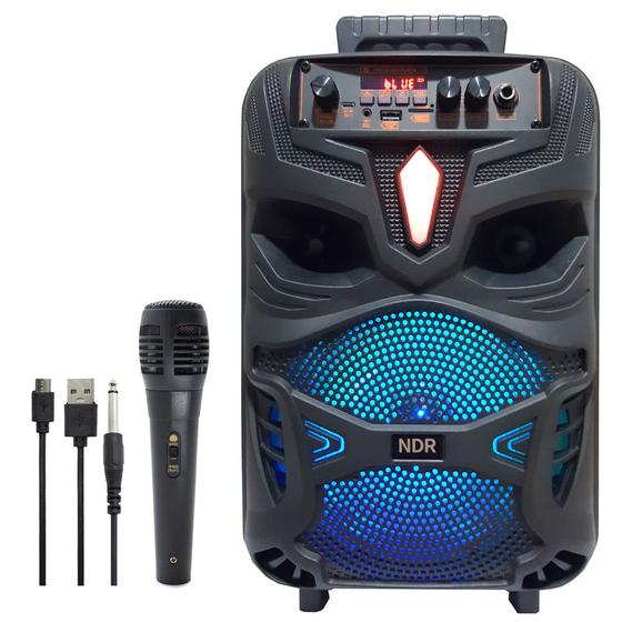 Caixa de Som Bluetooth 20W Com Microfone LED Display TF FM AUX NDR-P55 - X-Cell - Caixa de Som ...
