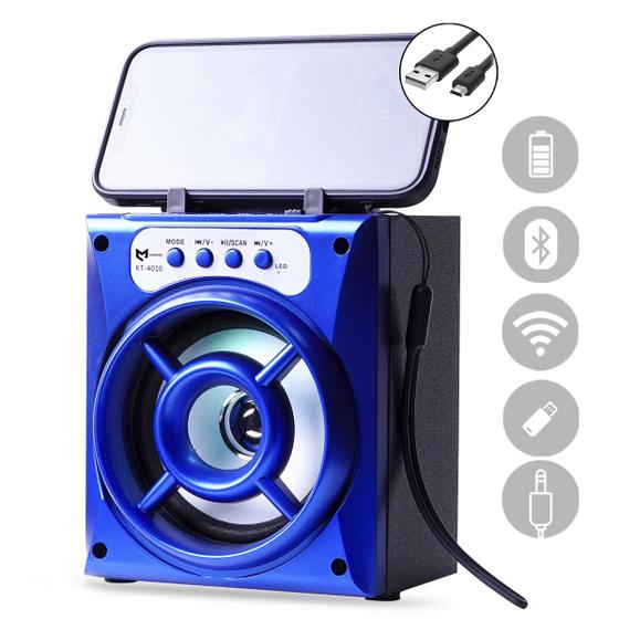 Caixa De Som Bluetooth Alto Falante Com Led Conexão Bluetooth Pen Drive ...