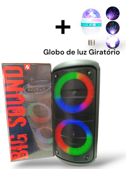 Caixa de Som Bluetooth Amplificada 2000W Pmpo+Globo - Kts - Caixas de ...