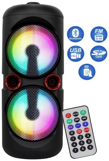 Caixa De Som Bluetooth Amplificada Portátil 1200w PMPO 6w RMS Com ...
