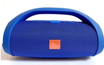 Caixa de Som Bluetooth Boombox Mini azul com Alça - Caixa de Som ...