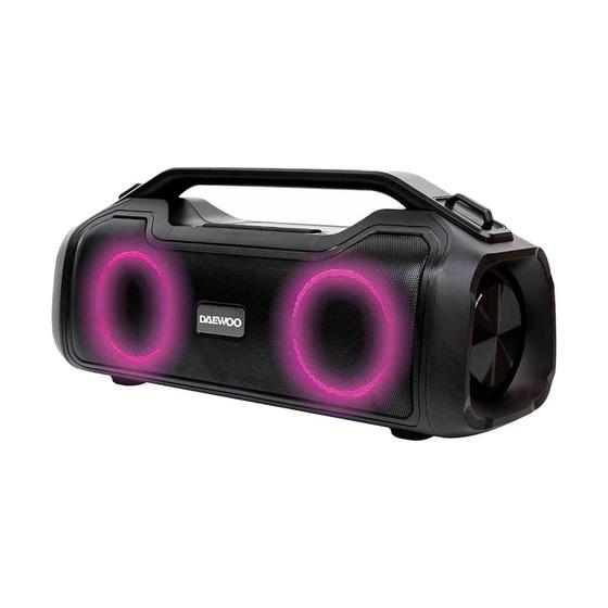 Caixa De Som Bluetooth IPX5 TWS C/ LED Daewoo Power Boombox DW541- 200W ...