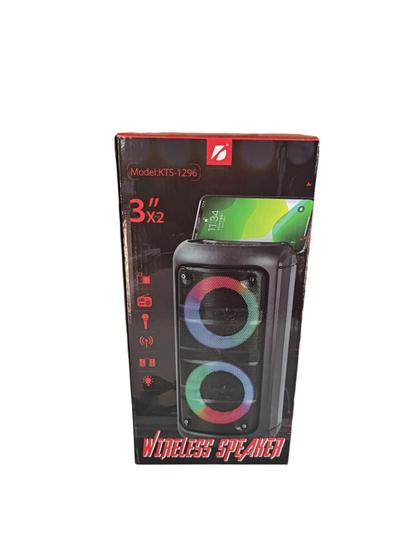 Caixa de Som Bluetooth KTS 1296 Rgb Com Rádio Potente Preta - X-CELL ...