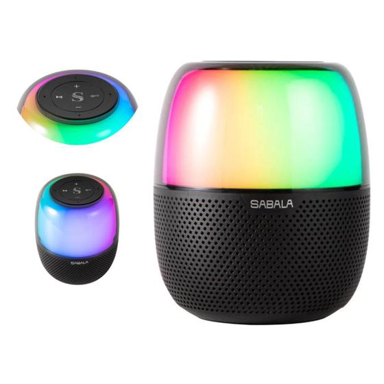 Caixa de Som Bluetooth Sabala DR-102: Com Luz RGB & Modos Variados ...
