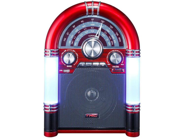Caixa de Som Bluetooth TRC 210 Retrô - 35W USB MP3 - Caixa de Som ...