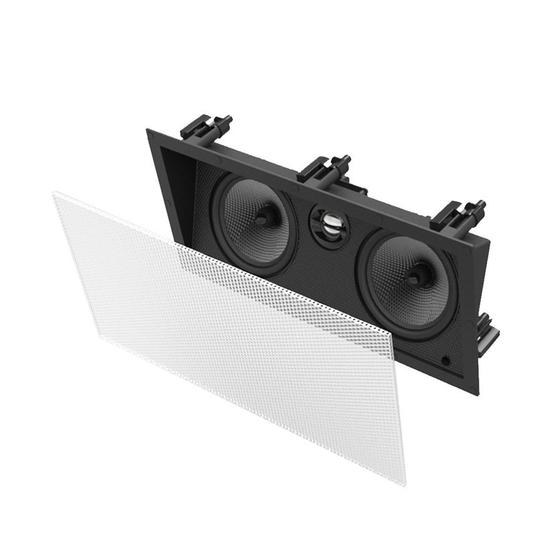 Caixa de Som de Embutir 120W 2x 5,5 Polegadas (Arandela Angulada Duas ...