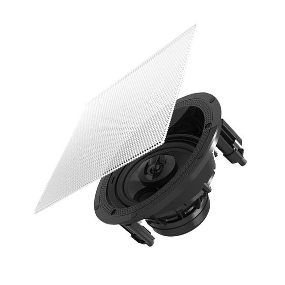 Caixa de Som de Embutir 60W 5,5 Polegadas (Arandela Coaxial Angulada Quadrada) S4A - BSA ...