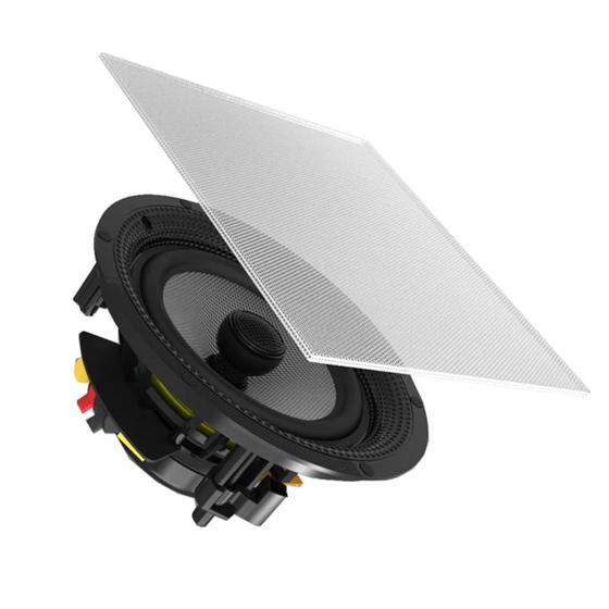 Caixa de Som de Embutir 75W 6,5 Polegadas (Arandela Coaxial Quadrada) S5 - BSA - Caixas de Som ...