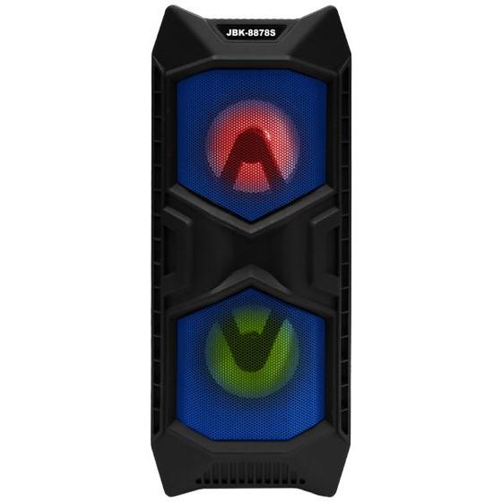 Caixa de Som JBK 8878S 4" 10 Watts RMS com Bluetooth e USB - Preta/Azul - Caixas de Som ...