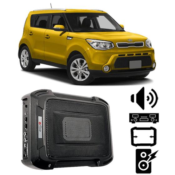 Caixa de Som Kia Soul 2015 a 2016 Orbe 350W RMS Subwoofer Amplificada ...