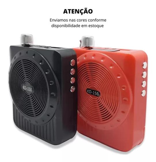 Caixa De Som Megafone Multifunção Rádio Fm Amplificador Microfone - LE ...