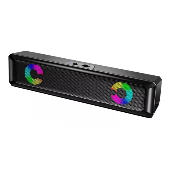 Caixa de Som Multimidia RGB para PC TV Soundbar Subwoofer P2 USB Knup KP-RO802 - Caixa de Som ...