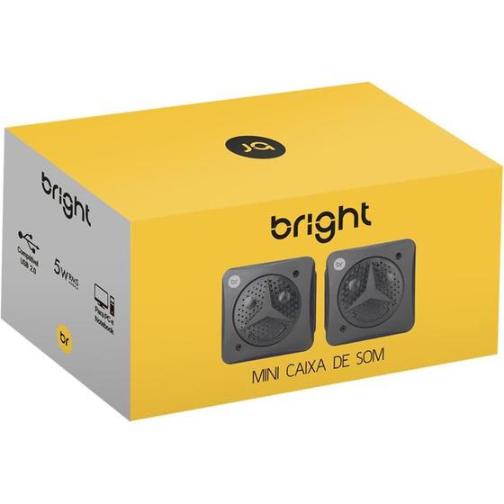 Caixa de som p/ computador mini caixa usb 5w rms bright - Caixas de Som ...