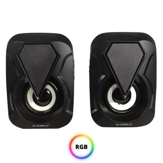 Caixa de Som Para Pc Multimídia 10W Computador Celular Xcell - X-CELL ...