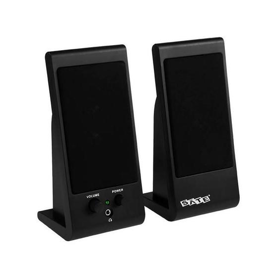 Caixa de Som Satellite AS-677U USB para PC - Preto - Caixas de Som ...