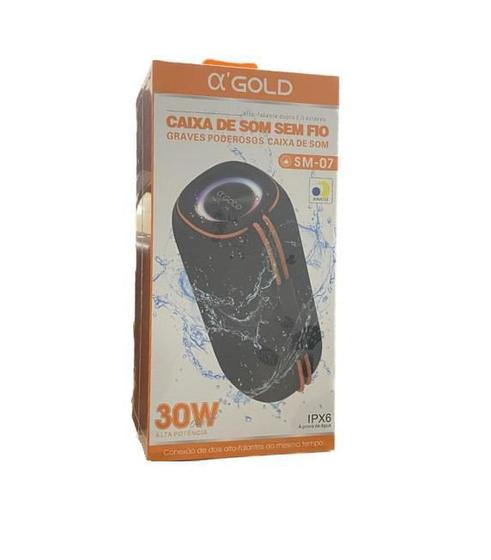 Caixa De Som Sem Fio Sm07 - Agold - Caixas de Som - Magazine Luiza