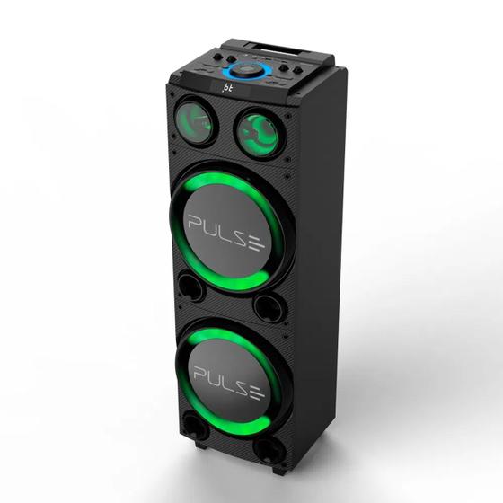 Caixa de Som Torre Pulse Double 10 Pol. 1800W RMS BT LED - SP507 - Caixa de Som Bluetooth ...