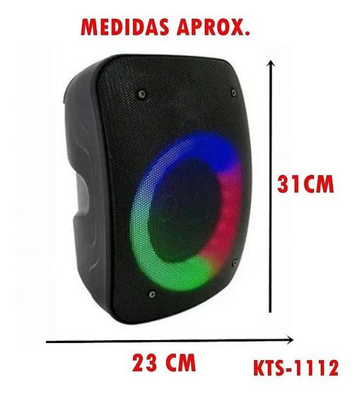Caixa De Som Wireless Speaker Bluetooth Kts-1112 Pendrive Mp3 Radio Fm ...