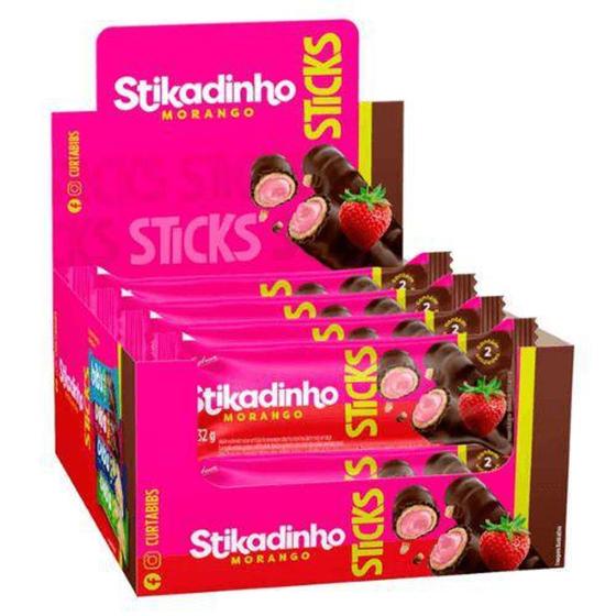 Caixa de Stikadinho Sticks Neugebauer 16x32g - Chocolate / Barra de ...