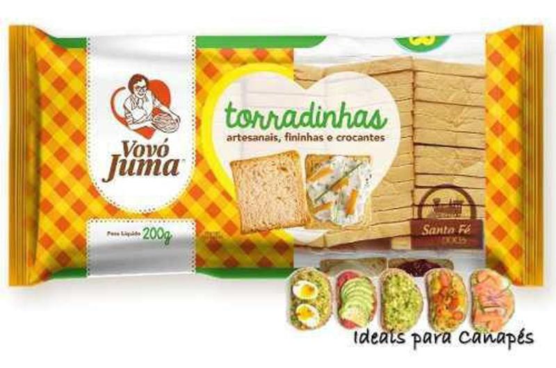 Caixa De Torradas Vovó Juma C/15und De 200 Gr - Canapés - Torrada ...