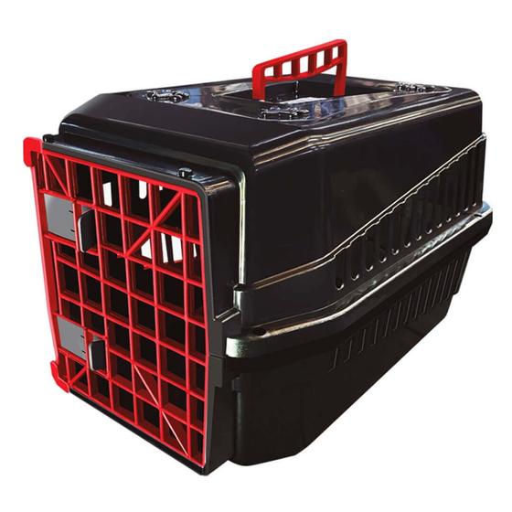 Caixa de Transporte P/ Cães e Gatos Grandes Mec Black N4 - Mec Pet ...