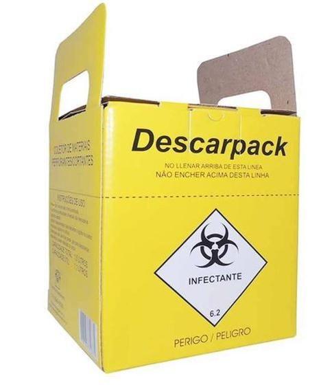 Caixa Descarpack 13 litros - Vitamedica - Coletor Perfuro Cortante ...