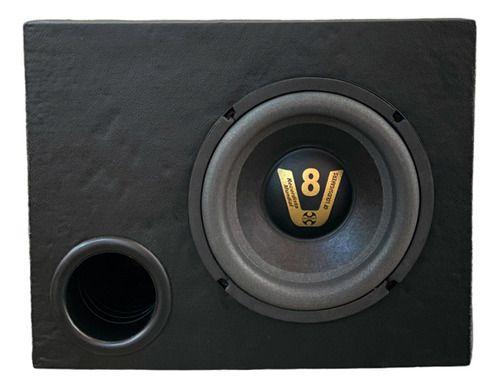Caixa dutada 8 pol alto falante compet subwoofer 200w rms chapa som - Subwoofer - Magazine Luiza