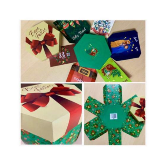 Caixa Explosão Simbolos de Natal Ref.1925 com 2 unid. - Erika Melkot ...