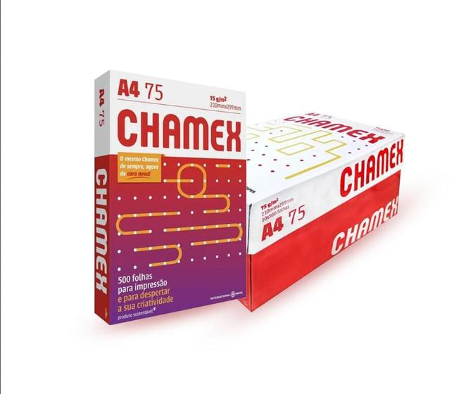 Caixa Folha Sulfite A4 Chamex Office 5000 fls - Papel Sulfite - Magazine Luiza