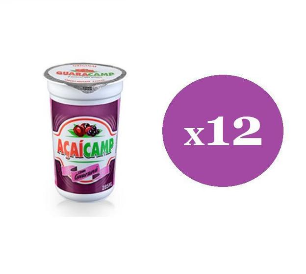 Caixa Guaracamp Açai c/ Guaraná De 285ml C/12 Copos - Bebida de Açaí ...