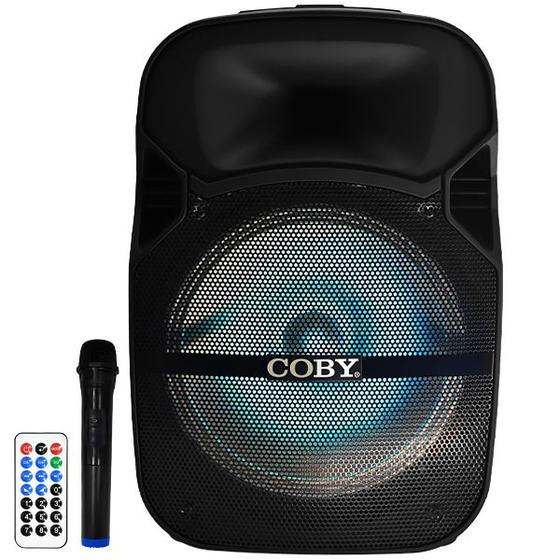 Caixa Karaoke Coby CY3360-1204D 12" 4.000 Watts P.M.P.O com Bluetooth ...