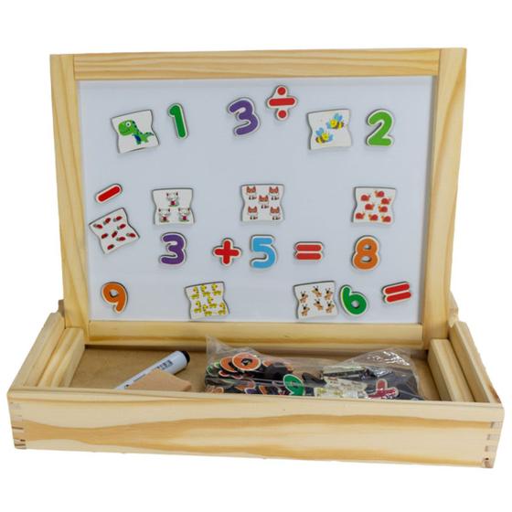 Caixa lousa imantada números e sinais - brinqmutti - 33 - Lousas ...