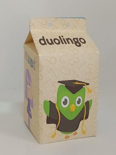 Caixa Milk Duolingo Pacote 10 Caixas - CELOFLEX - Lembrancinhas ...