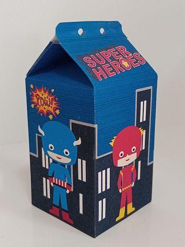 Caixa Milk Super Heróis Pct 10 Caixas - Celoflex - Lembrancinhas ...