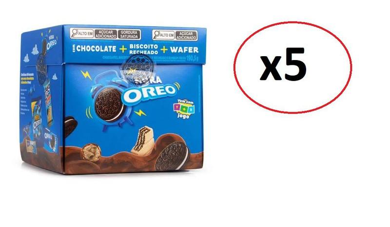 Caixa Oreo Favoritos Hora Oreo 190,5g Lacta Pascoa - Kit 5cx - Mondelez ...