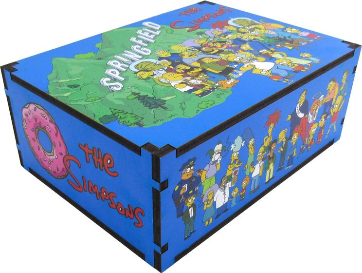 Caixa Organizadora Porta Objetos Presente Decoração Simpsons 23x17x9 cm ...