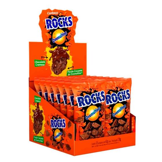 Caixa Ovomaltine Rocks 18 Pacotes de 40g - Chocolate / Barra de ...