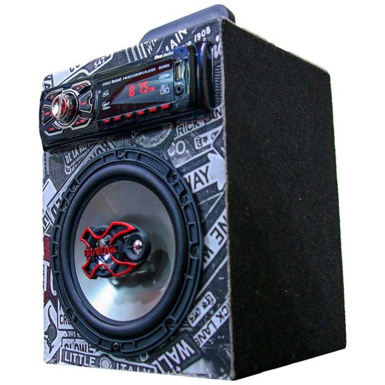 Caixa Residencial Radio Bluetooth Usb + Falante 6 Bravox - OESTESOM ...