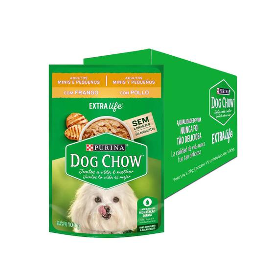 Caixa Sachê Purina Dog Chow Adulto Minis e Pequenos Frango - Outros ...
