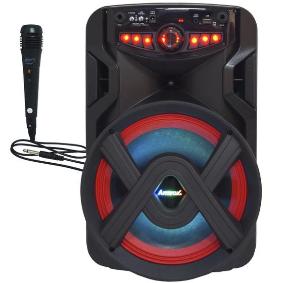 Caixa Som Amplificada Portátil Bluetooth 250W Rms Mp3 Usb Led Tws ACA ...