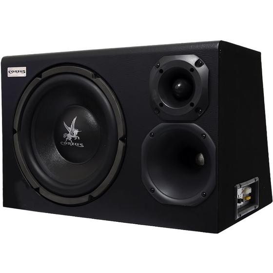 Caixa Som Automotivo Amplificada Trio 12 300W Rms Corzus CXT300 com ...