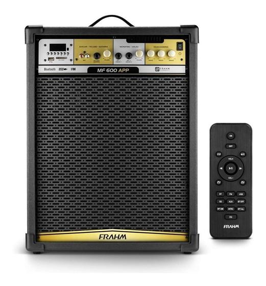 Caixa Som Frahm Amplificada Ativa 500w rms Mf600 App Bivolt - Caixa de Som Bluetooth / Portátil ...