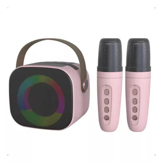Caixa Som karaoke Com 1 Microfone Infantil menino menina Caixinha ...
