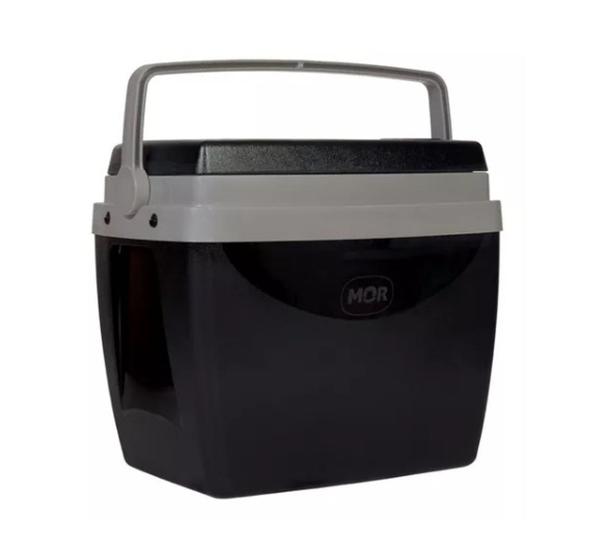 Caixa Térmica Cooler 26l Com Alça Porta Copos Mor Preta Mantenha suas ...