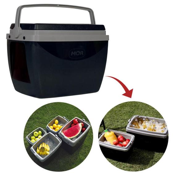 Caixa Térmica Cooler 34 Litros Com Alça 50 Latas - Mor - Cooler Térmico ...