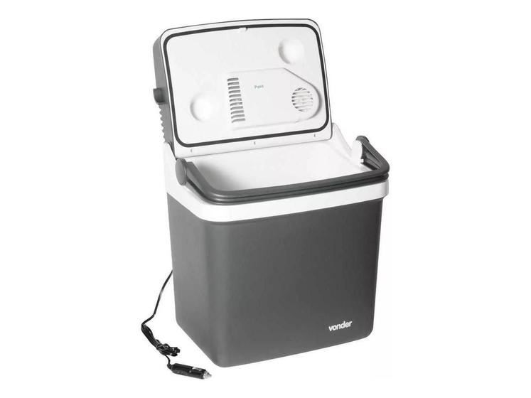 Caixa Térmica Refrigerador Automotivo Vender Cinza Cooler 12V 20 Litros - VONDER - Cooler ...