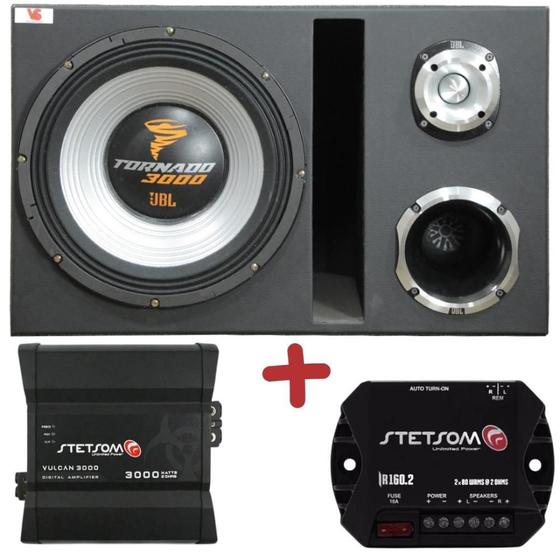 Caixa Trio JBL Tornado 15'' +D405 + ST400 + Módulos Stetsom - ViniSound ...